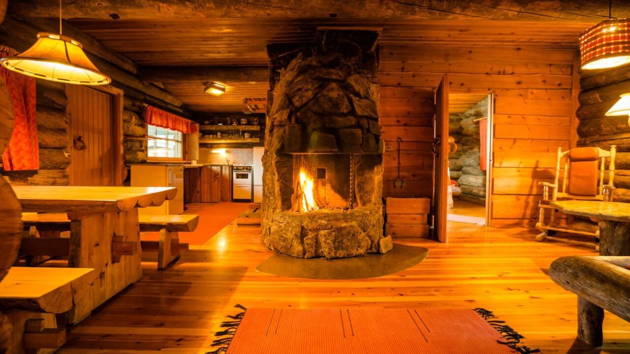 Glas-Iglu-Dorf in Lappland